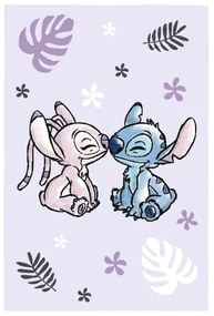 Jerry Fabrics Dětská fleecová deka Lilo a Stitch Purple 100x150 cm