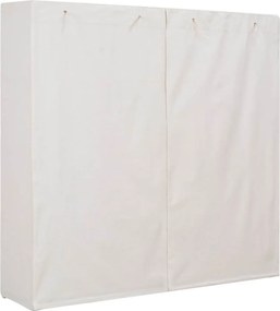 Šatní skříň bílá 173 x 40 x 170 cm textil 248198