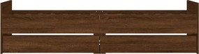 Rám postele se zásuvkami hnědý dub 90 x 190 cm 3207384