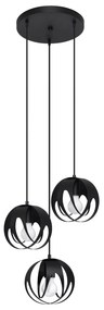 Sollux Lighting Závěsné svítidlo TULOS 3P Černá