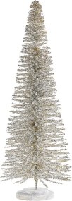 X-MAS Dekorační jedle třpytivá 60 cm - stříbrná