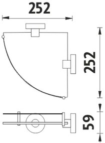 Nimco Police rohová s ohrádkou UN 13091RBX-26