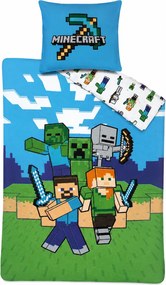 Dětské povlečení Minecraft Pixelový Svět