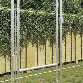 Klec pro psa Stříbrná 600 x 200 x 200 cm Pozinkovaná ocel 3368310