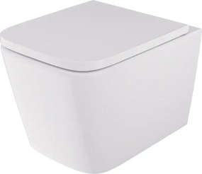 UPTrend Závěsný WC komplet bez příruby GRAVIS VORTEX TR2216R včetně Soft-Close sedátka, bílá lesk