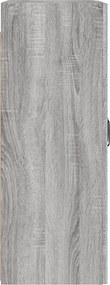 vidaXL Nástěnné skříňky 2 ks kompozitní dřevo [3197887] Barva: šedá sonoma