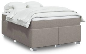 Box spring postel s matrací taupe 140x190 cm textil 3285134