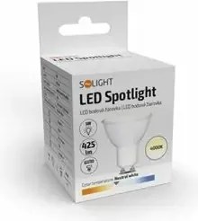 Solight WZ317A LED žárovka 5W / LED / GU10 / 4000K / 400lm / neutrální