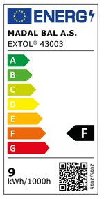 žárovka LED klasická, 9W, 800lm, E27, teplá bílá