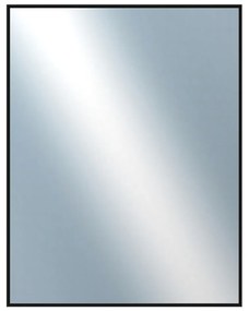 DANTIK - Zarámované zrcadlo - rozměr s rámem cca 70x90 cm z lišty Hliník černá lesklá |P269-016 (7269016)