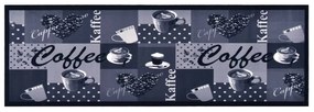 Kuchyňský koberec pratelný Coffee modrý 45 x 150 cm 315967