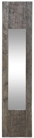 Antik nástěnné zrcadlo z recyklovaného dřeva Grimaud L - 26*3*122 cm