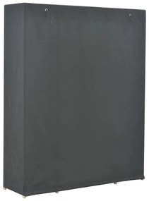 vidaXL Šatní skříň šedá 135 x 40 x 170 cm textil