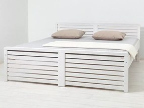 Gazel Dřevěná postel Thomas dvoulůžko 200x140 Bílá