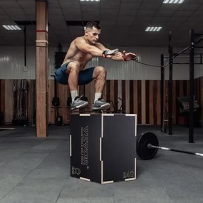 3v1 Plyometrický Jump Box, 61 / 50,8 / 40,6 cm