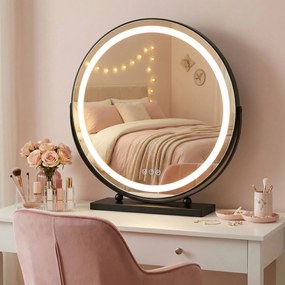 Rea Rea, Zrcadlo LED MAKE-UP Black 50 cm, HOM-12022