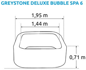 Marimex Greystone Deluxe Bubble Spa 6 11400263