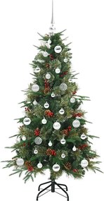 Umělý Skládací Vánoční Strom s stojanem Zelená 150 cm PE a PVC 3397411