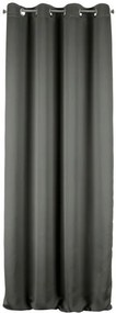 Tmavě šedé stínící závěsy se zavěšením na kruhy Délka: 250 cm