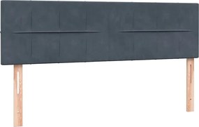 Box spring postel s matrací tmavě šedá 160x210 cm samet 3318118