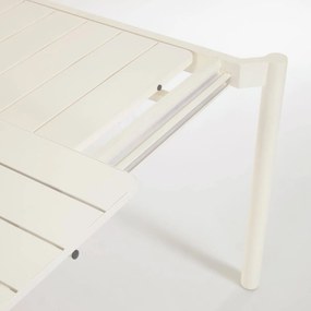 Zahradní rozkládací stůl tana 140 (200) x 90 cm bílý MUZZA