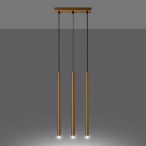 Sollux Lighting Závěsná lampa PASTELO 3L zlatá