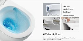design stojící klozet DOPORRO DZ108 WC - BLACK - soft close