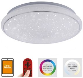 Leuchten Direkt 14743-16 - LED RGB Stmívatelné svítidlo JUPI LED/28W/230V + DO
