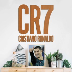 DUBLEZ | Dřevěný obraz loga - CR7 Cristiano Ronaldo