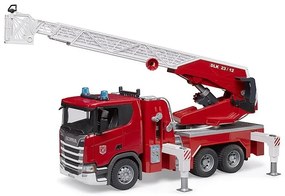 Bruder Hasičské auto Scania s žebříkem