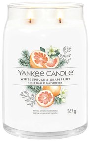 Yankee Candle Signature svíčka velká White Spruce & Grapefruit, 567g