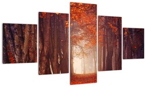 Obraz - Podzimní les (125x70 cm)