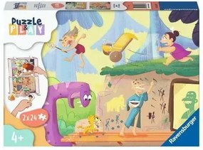 Ravensburger Puzzle  Play Jeskynní člověk / 2x24 dílků / od 4 let
