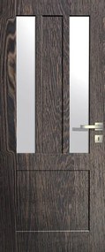 posuvné interiérové dveře do pouzdra LISBONA model 4 Průchozí rozměr: 70 x 197 cm, Orientace dveří: Levé dveře, Dekor: Bílá
