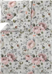 Livarno® Ložní povlečení Renforcé, 140 x 200 cm, 70 x 90 cm (červená/bílá)