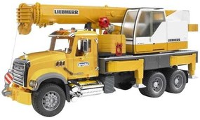 Bruder Nákladní auto MACK Granit jeřáb LIEBHERR