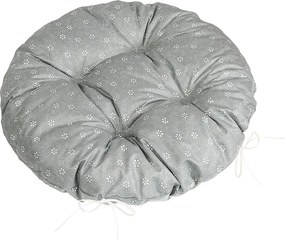 Bellatex Sedák Adéla prošívaný kulatý Šedá,Bílá 40 cm, (průměr)