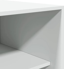 Šatní skříň bílá 80 x 50 x 200 cm kompozitní dřevo 3307792