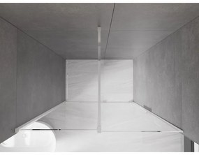 Mexen Velar, posuvné dveře do otvoru 140x200 cm, 8mm čiré sklo, chromový profil, 871-140-000-01-01