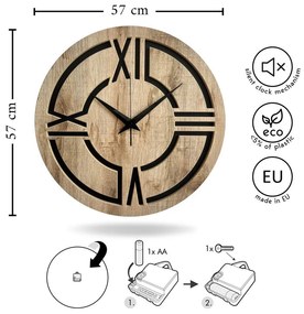 Nástěnné hodiny ø 57 cm Ethan – Styler