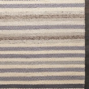 Diamond Carpets India, Ručně vázaný kusový koberec MCK Strop DE 2263 Pastel Brown Mix, 300x400, černobílá, ložnice