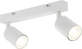 TK Lighting TOP bílá / Stropní bodové svítidlo / 2x GU10 / max. 10W /