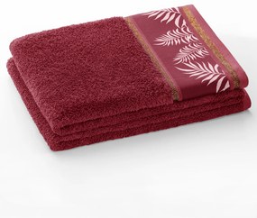 Bavlněný ručník AmeliaHome Pavos bordó
