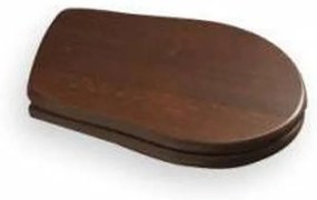 Kerasan Retro WC sedátko, dřevo masiv- ořech/bronz 109340