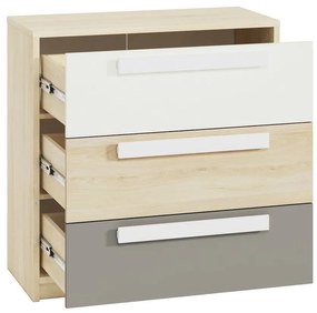 Casarredo - Komfort nábytek Komoda REPENS 10, 3S, buk fjord/bílá/šedá