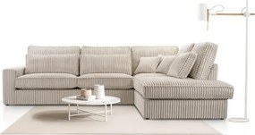 Rohová sedací souprava LINCOLN LUX, pravá, béžová (Tilia 03)