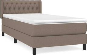Box spring postel s matrací taupe 90x200 cm textil 3129925