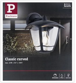Paulmann 94392 - 1xE27/12W IP44 Venkovní nástěnné svítidlo CLASSIC 230V