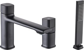 Laveo Tores, 3-otvorová vanová baterie, černá matná, LAV-BVT_713D