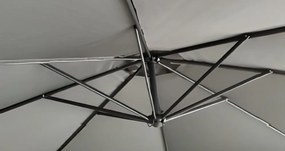 Zahradní slunečník, šedá, 3 m, SAMIO NEW